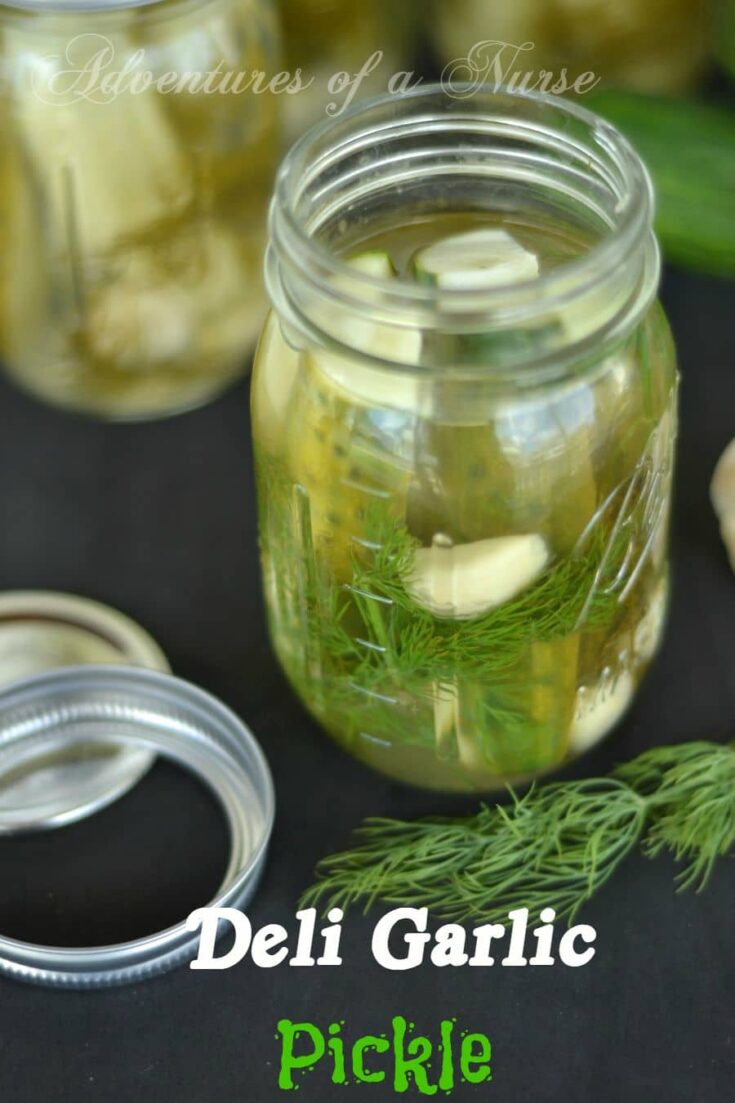 Deli Garlic Pickle Recipe - Adventures of a Nurse