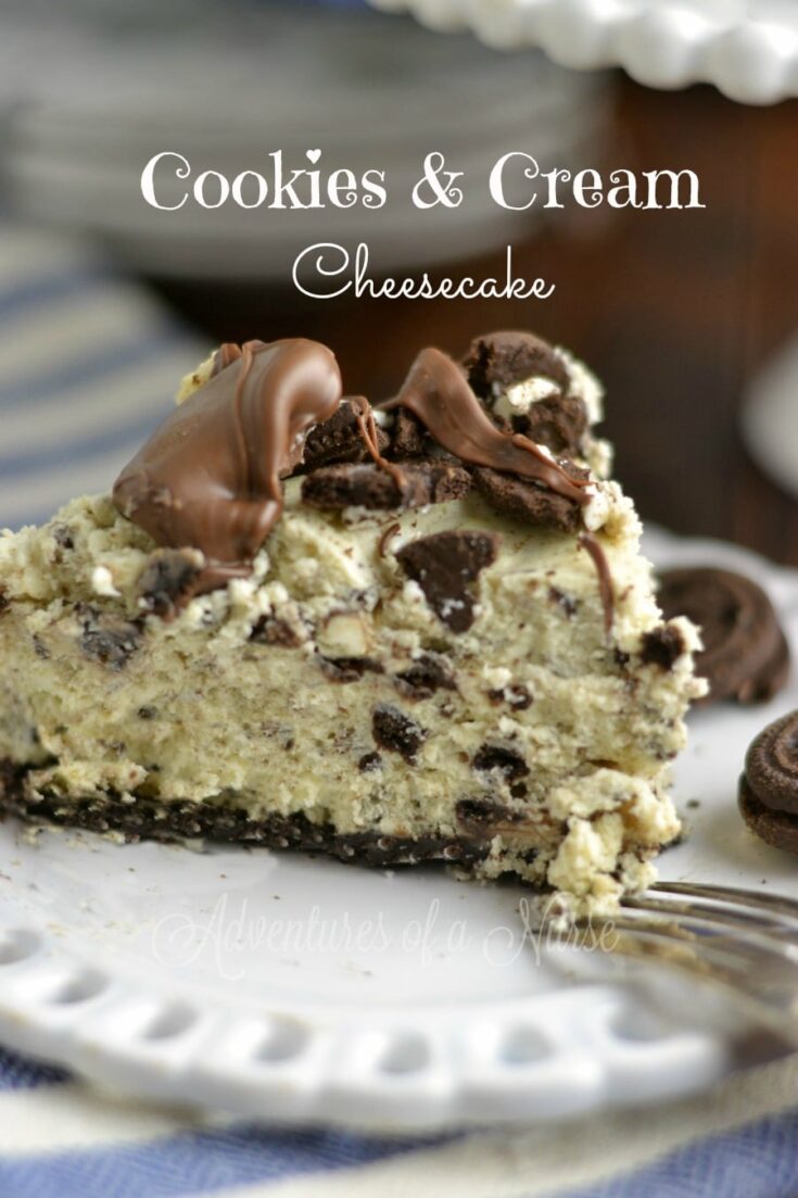 Cookies & Cream Cheesecake - Adventures of a Nurse