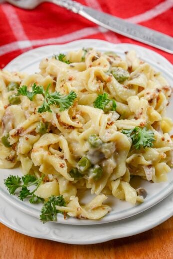 Instant Pot Cheesy Tuna Helper Casserole