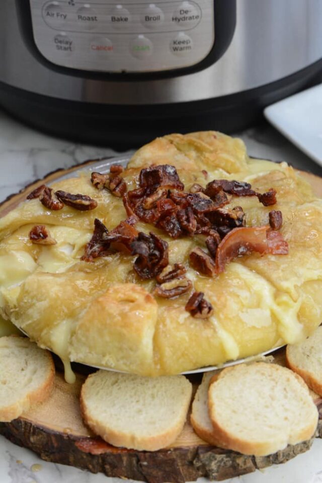 Instant Pot Duo Crisp Bacon Maple Brie - Adventures of a Nurse