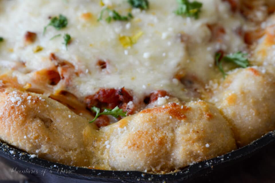 Baked Spaghetti With Garlic Bread - Adventures of a Nurse