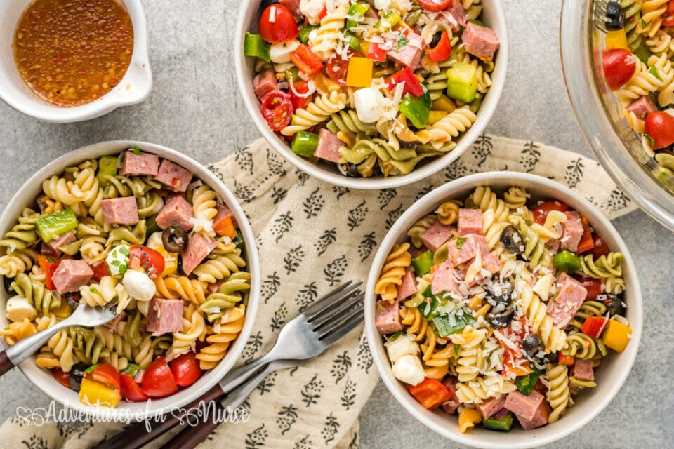 Easy and Delicious Zesty Italian Pasta Salad - Adventures of a Nurse