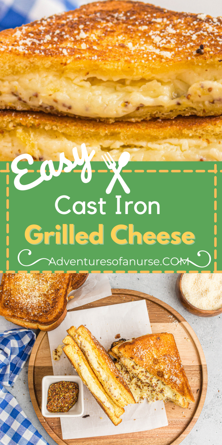Grilled Cheese in a cast-iron skillet - Adventures of a Nurse