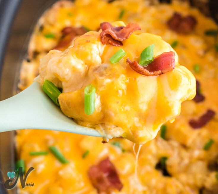 Crockpot Cheesy Potatoes - Adventures of a Nurse
