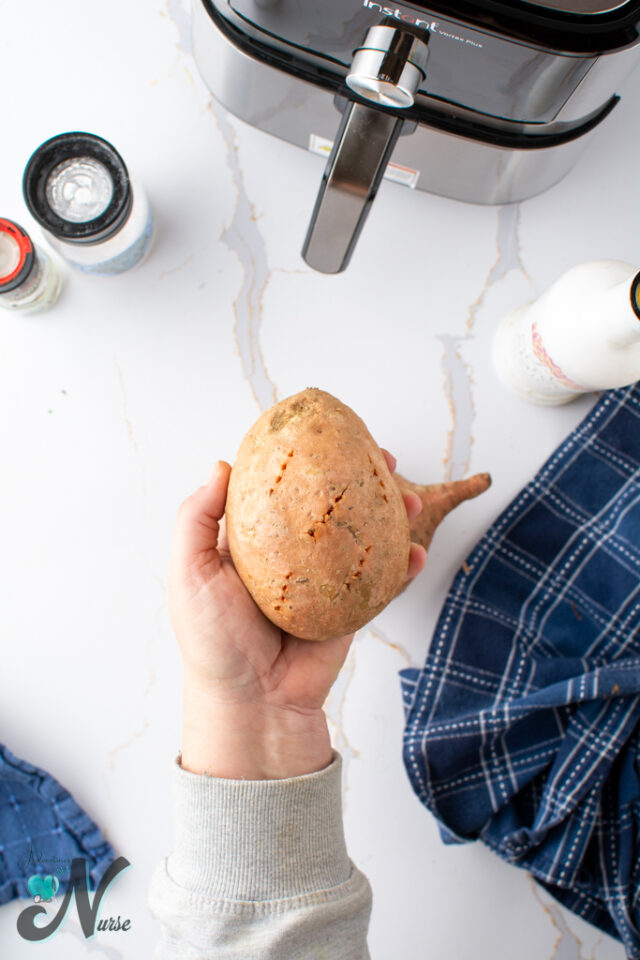 Air Fryer Sweet Potatoes - Adventures of a Nurse
