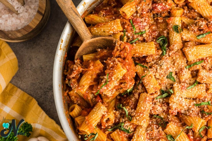 Rigatoni Bolognese - Adventures of a Nurse