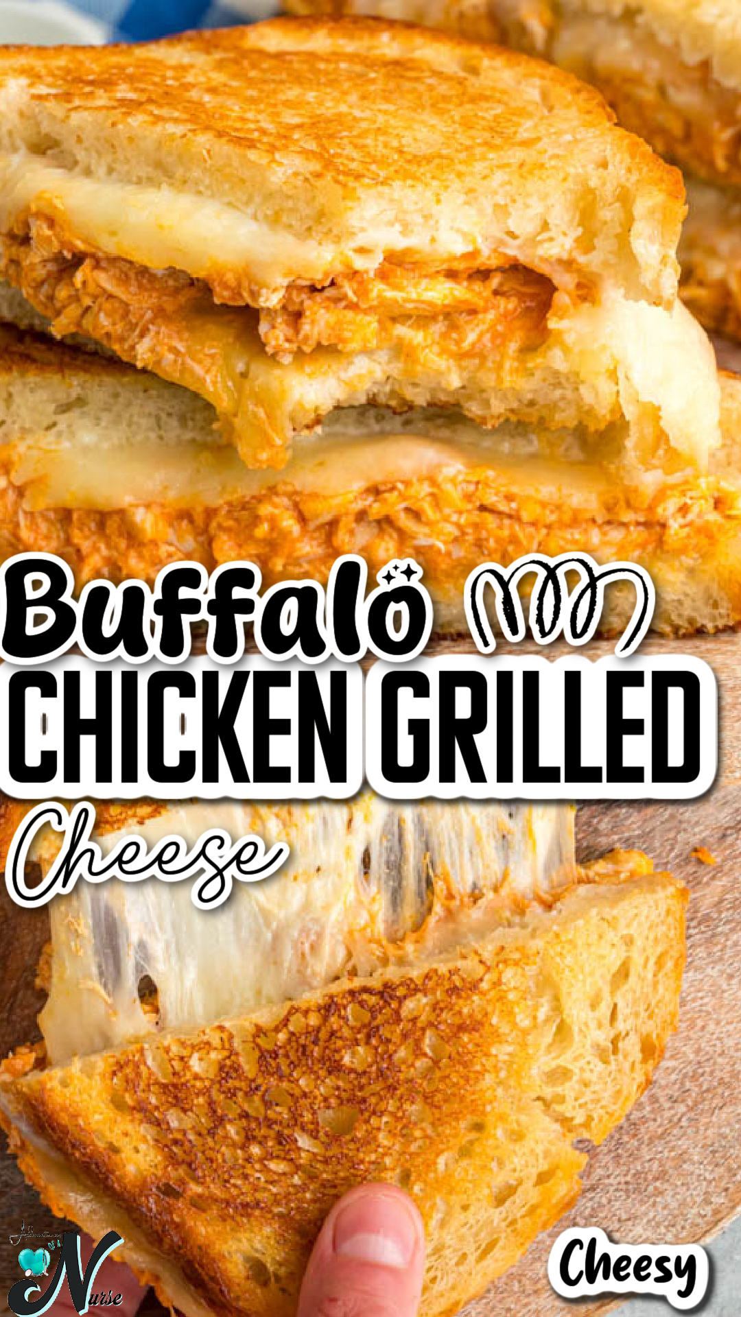 Buffalo Chicken Grilled Cheese - Adventures of a Nurse
