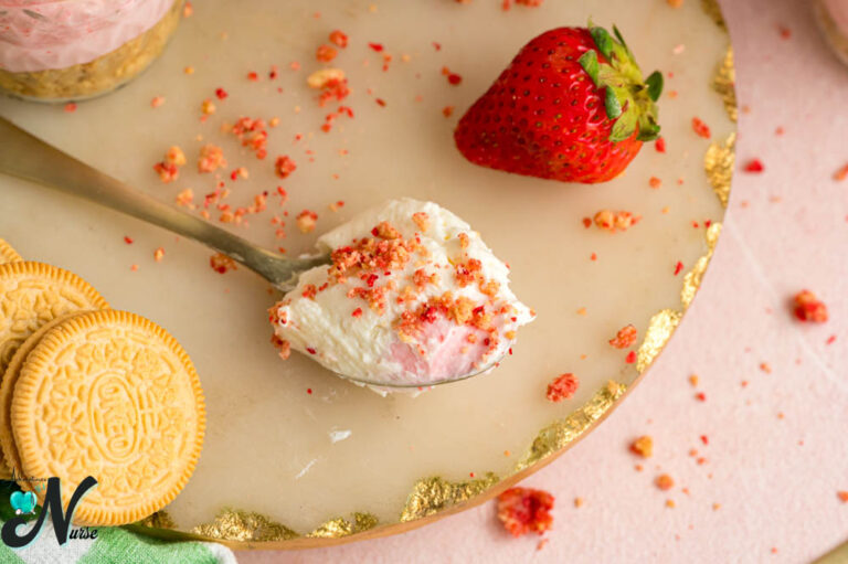 Strawberry Crunch Cheesecake - Adventures of a Nurse