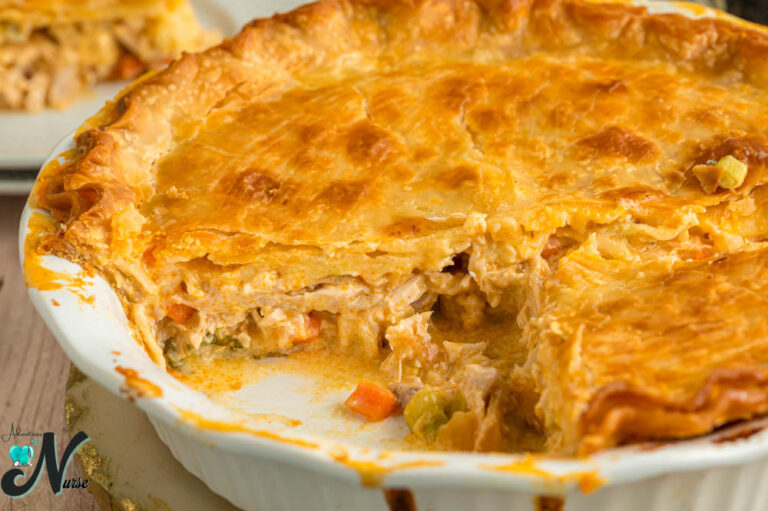 Best Buffalo Chicken Pot Pie - Adventures of a Nurse