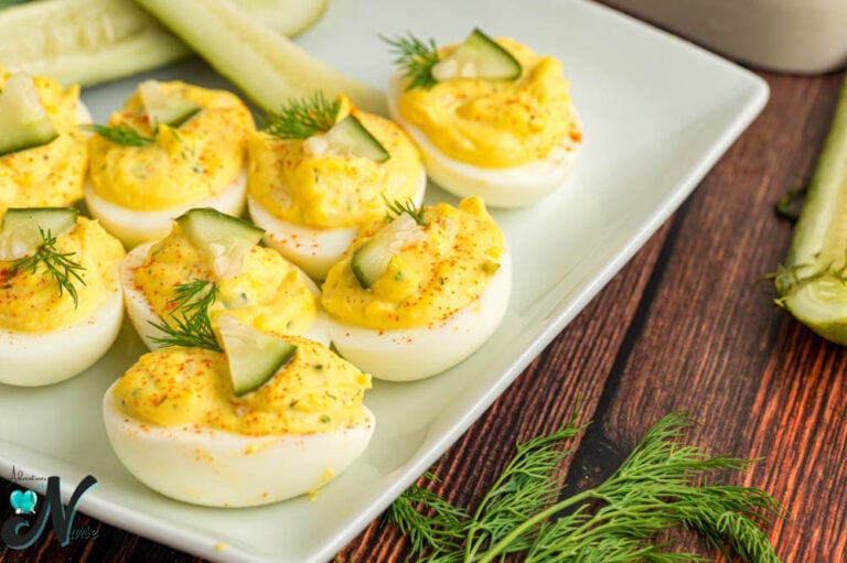 Deviled Eggs with Pickles - Adventures of a Nurse