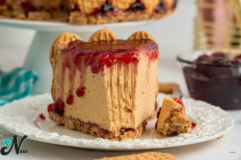 Peanut Butter and Jelly Cheesecake - Adventures of a Nurse