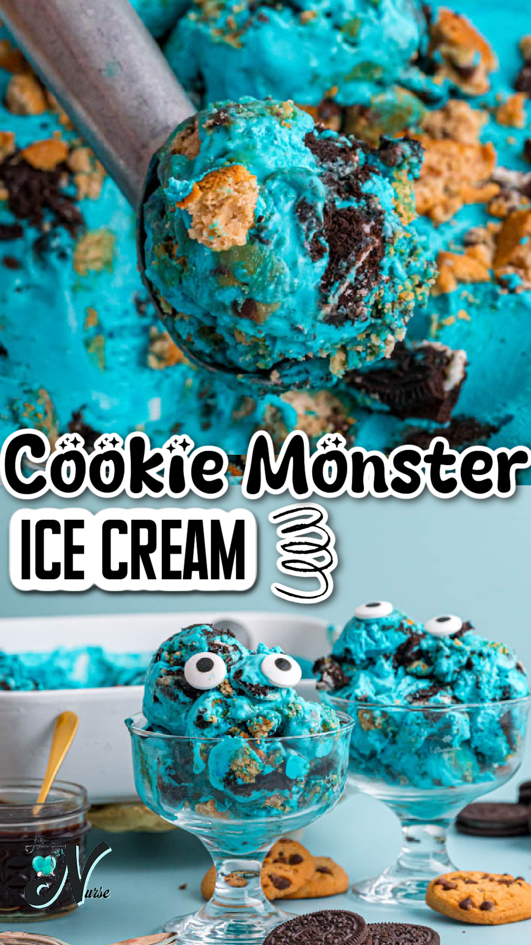 Cookie Monster Ice Cream - Adventures of a Nurse